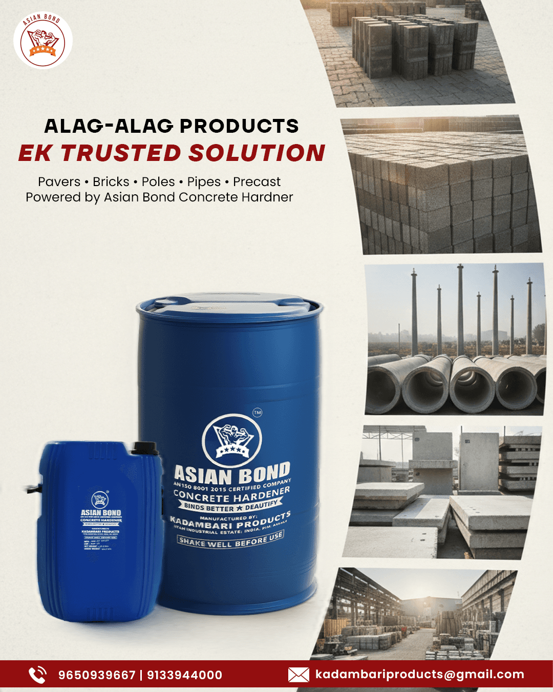 Best Concrete Hardener in India | Asian Bond Manufacturer